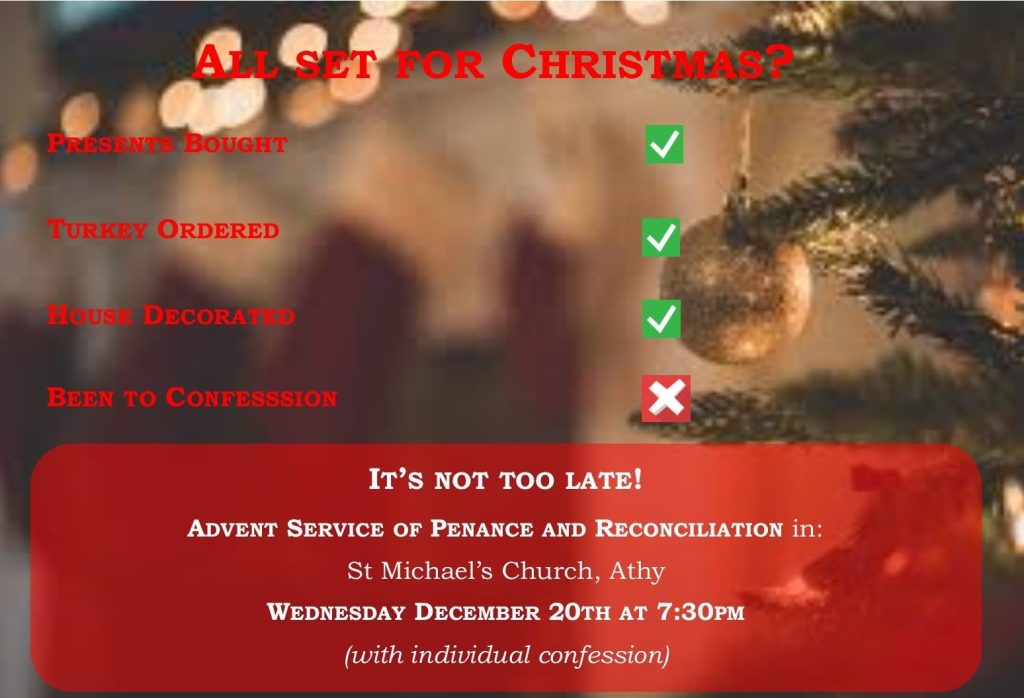 Advent Service of Penance and Reconciliation | Parish of Athy